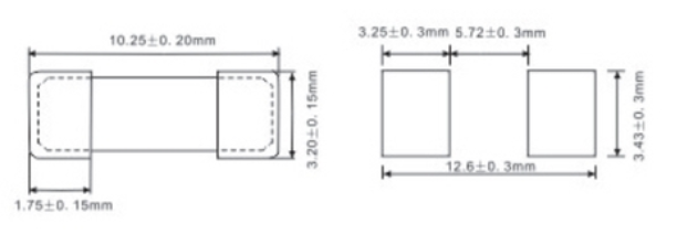 R1032.30A72V DC Fast Acting Surface Mount Fuse SMD Chip Fuses