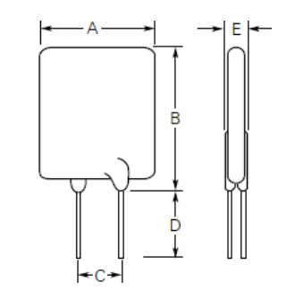 RF250-1000 PPTC PolySwitch Resettable Devices 250V 1A High Voltage For Blender